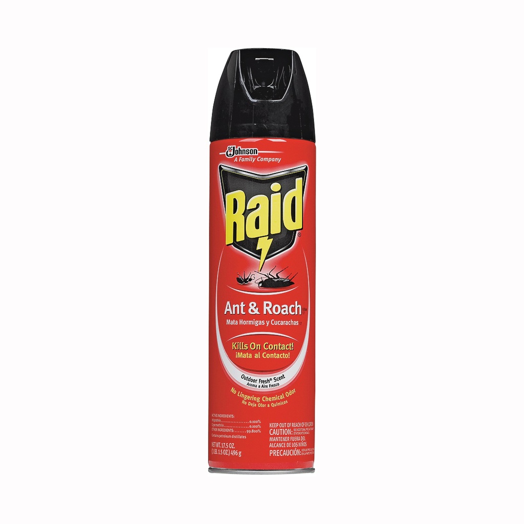 Raid 17.5 Oz. Outdoor Fresh Scent Aerosol Spray Ant & Roach Killer ...